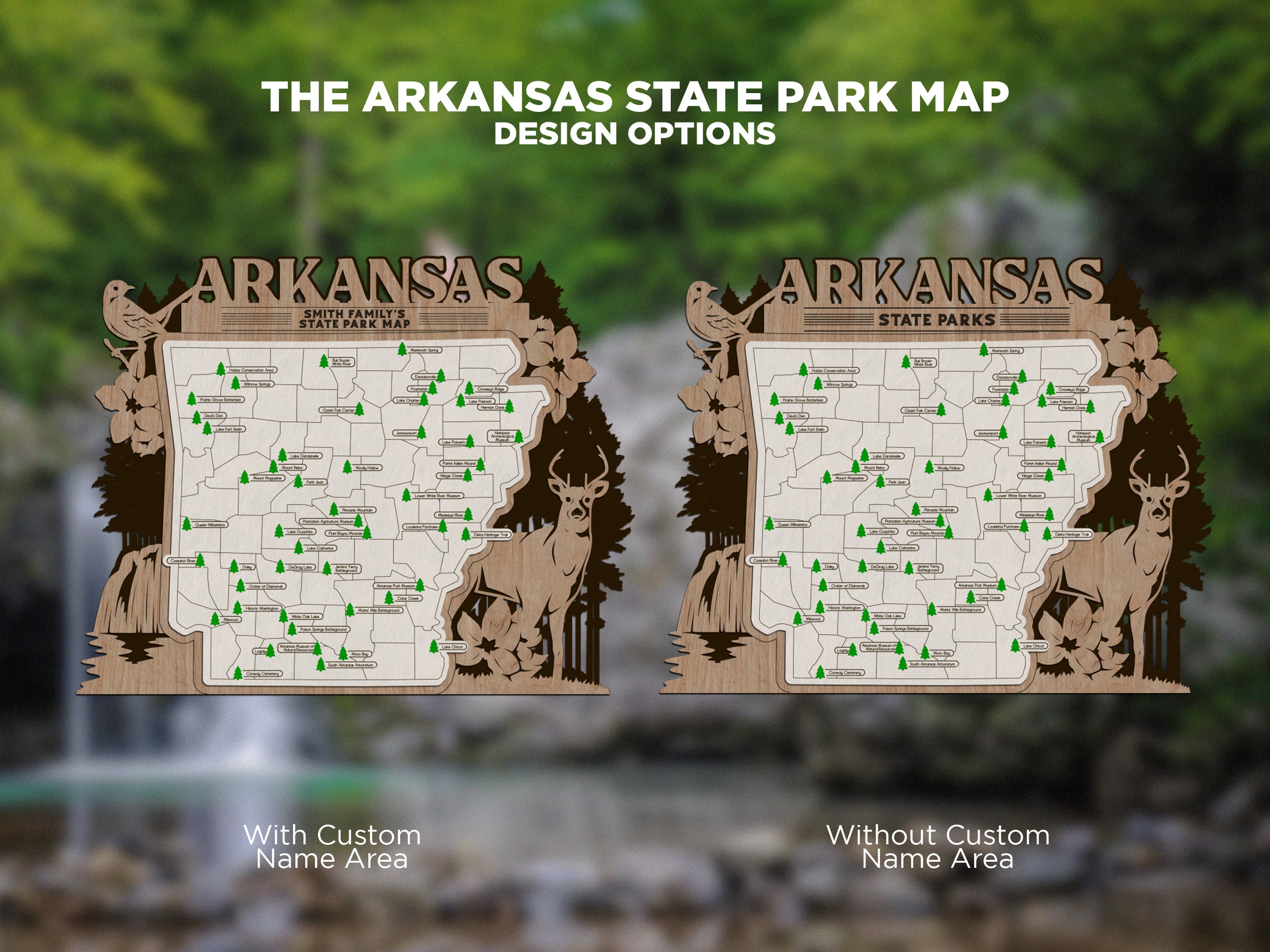 Arkansas State Park Map – 2 Dudes Designs