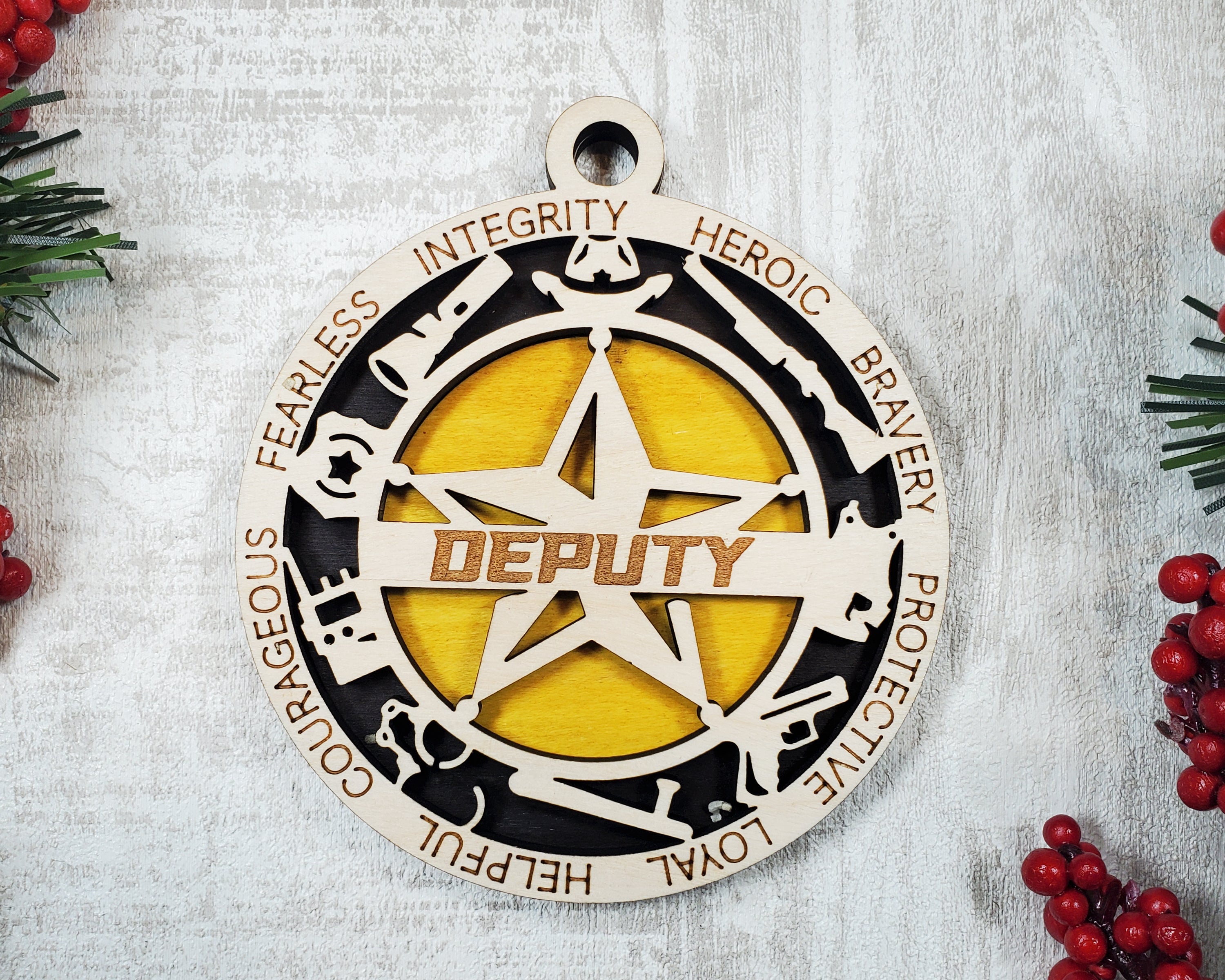 First Responder: Sherrif and Deputy Ornaments – 2 Dudes Designs