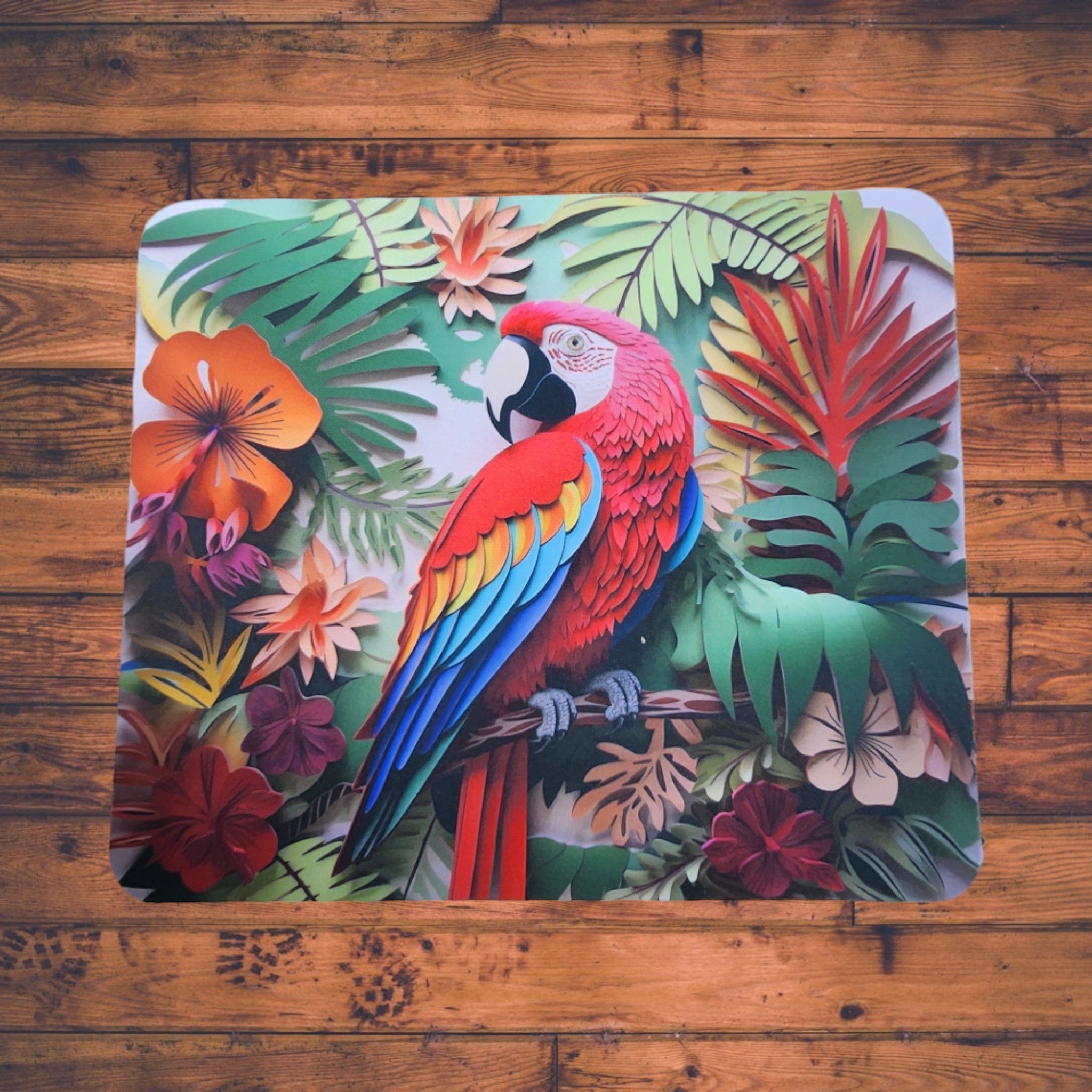 Parrot Mousepad – 2 Dudes Designs