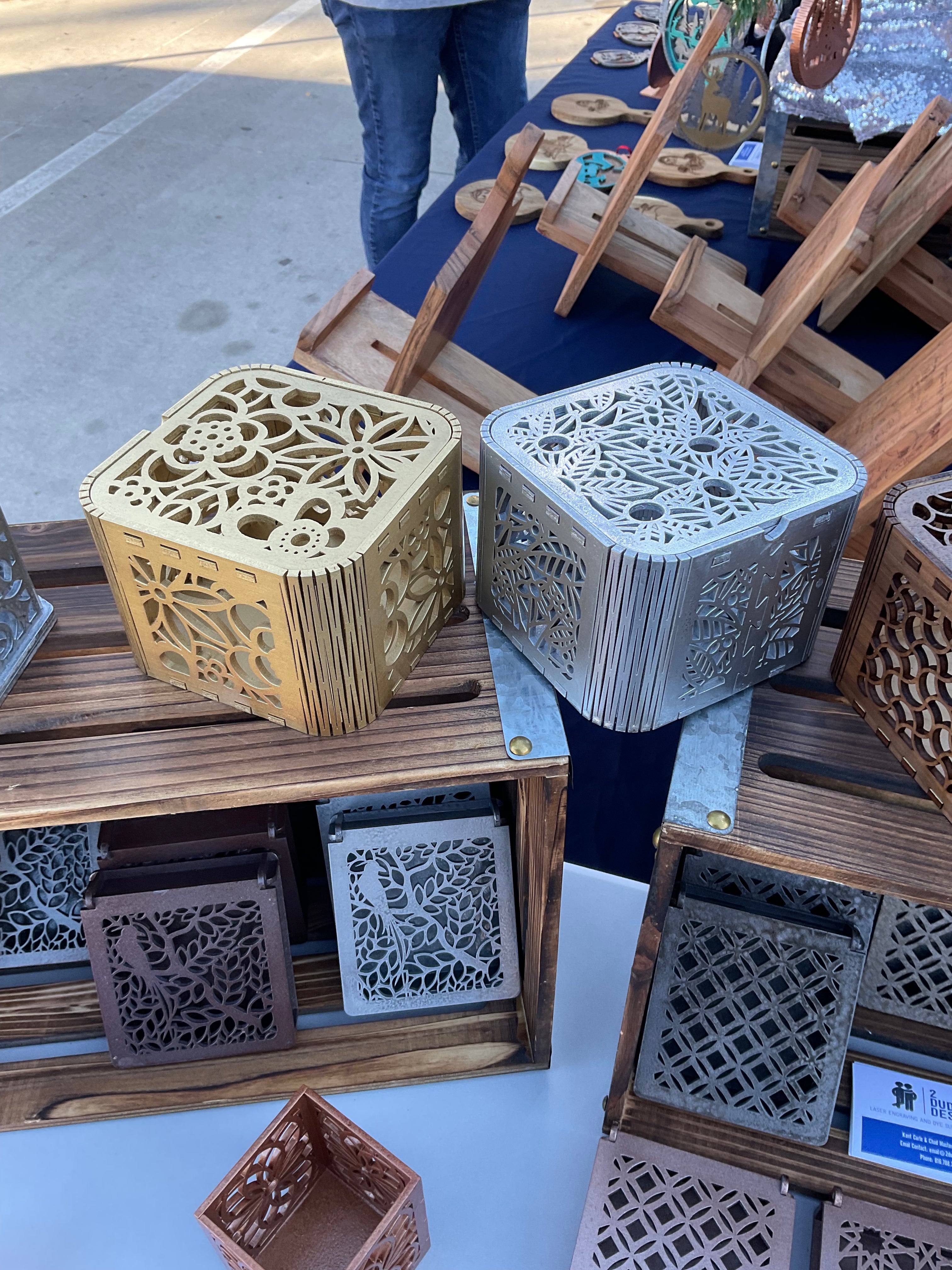 Engraved Box - Living Hinge – 2 Dudes Designs