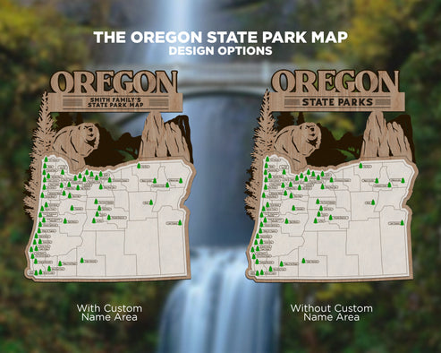 Oregon State Park Map – 2 Dudes Designs