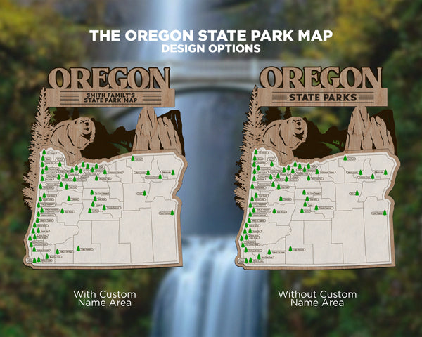 Oregon State Park Map – 2 Dudes Designs