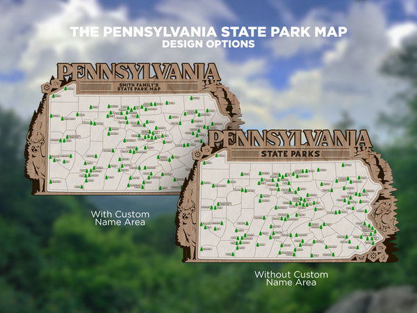 Pennsylvania State Park Map – 2 Dudes Designs