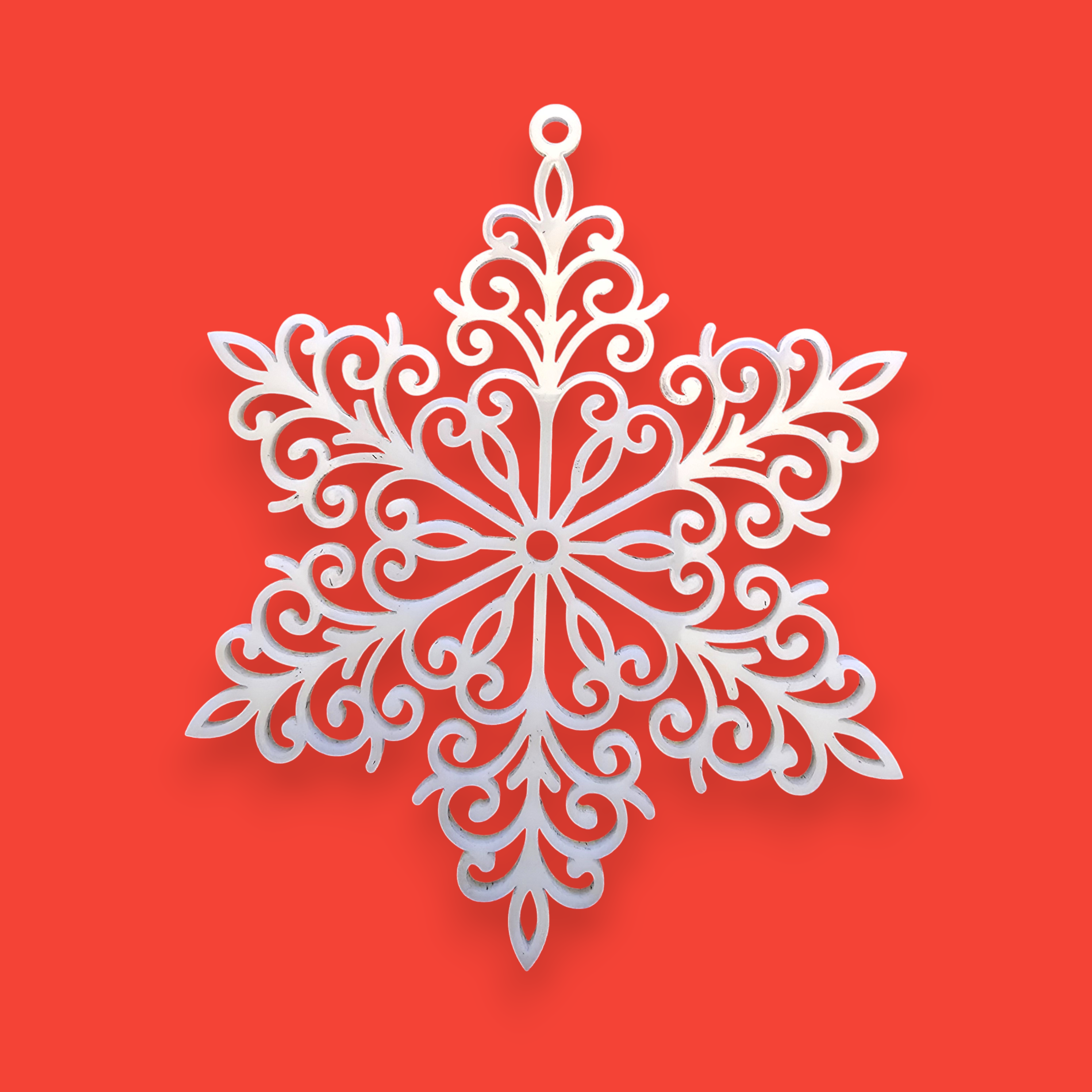 Snowflake Single Layer Ornament – 2 Dudes Designs